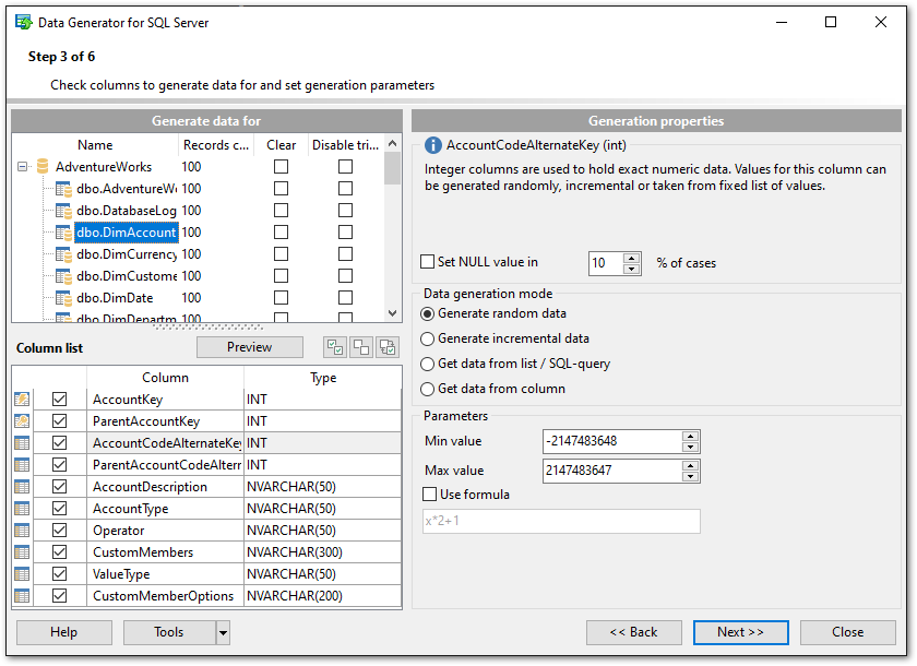 Online Documentation For Data Generator For Sql Server Sqlmanager